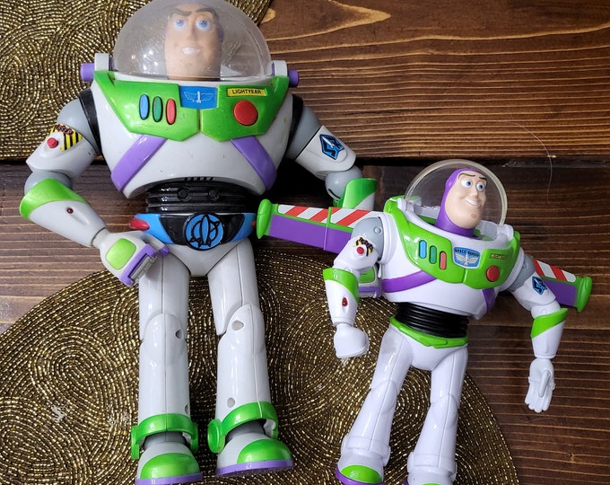 Buzz Lightyear Disney Vintage Toy With Blue Utility Belt With Extra ...