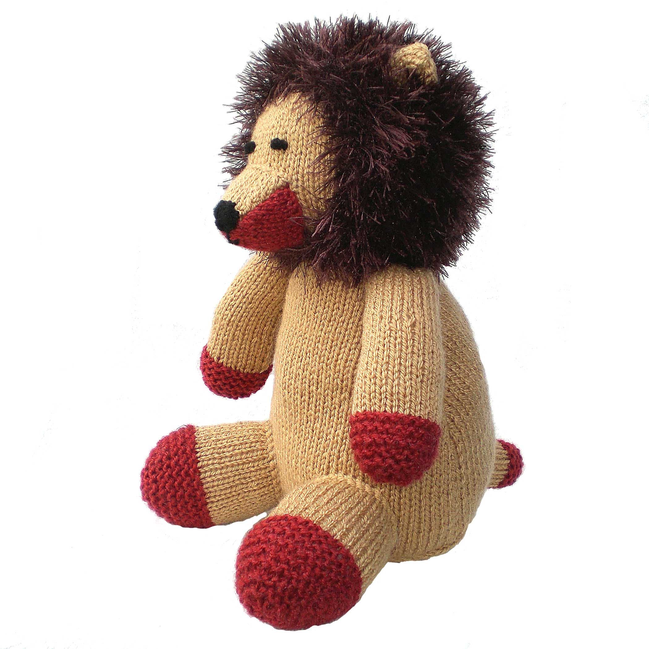 Knitted Lion Toy UKCA and CE Tested Machine Washable Animal - Etsy UK