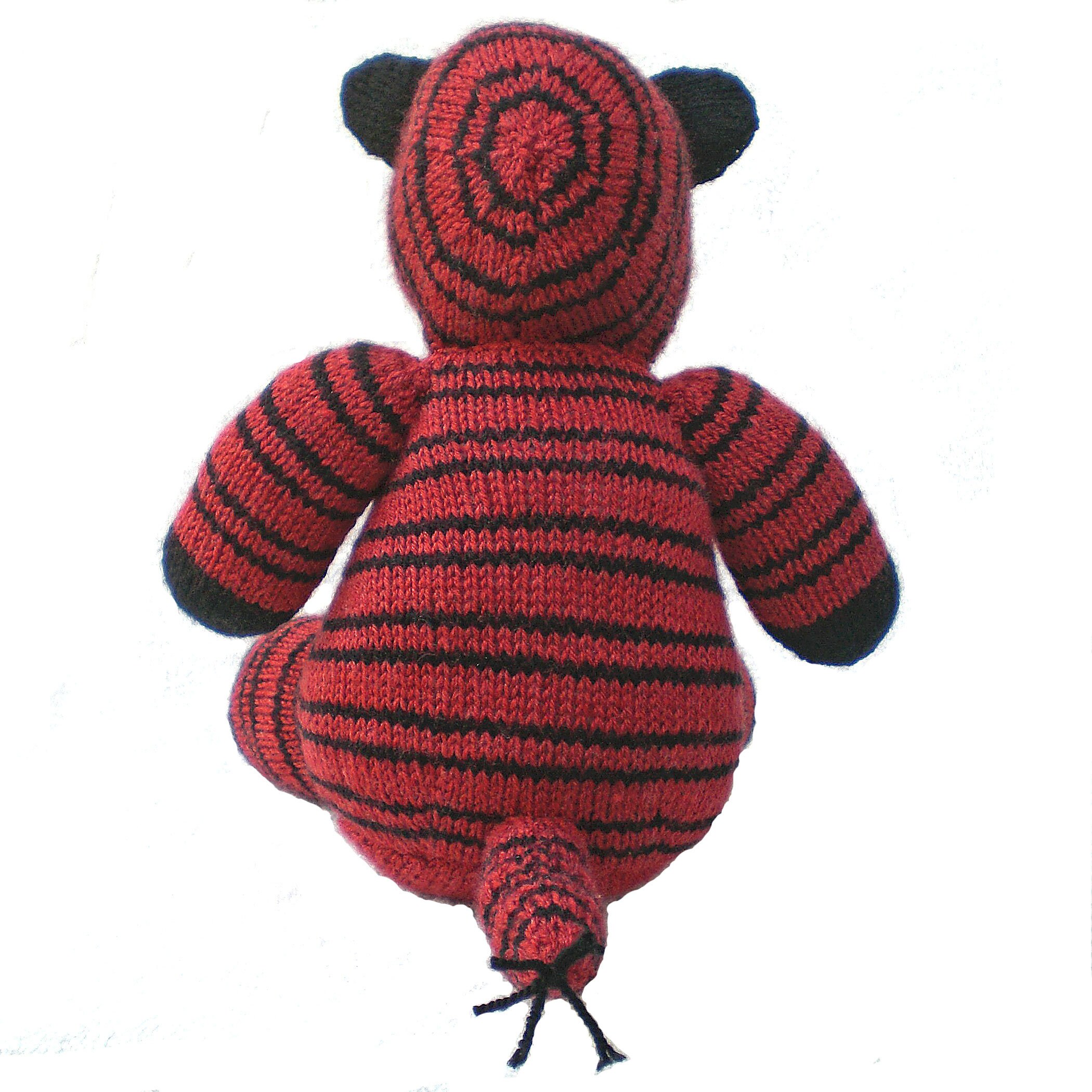 Handmade Knitted Tiger Plush Toy, UKCA and CE Tested Soft Stuffed ...