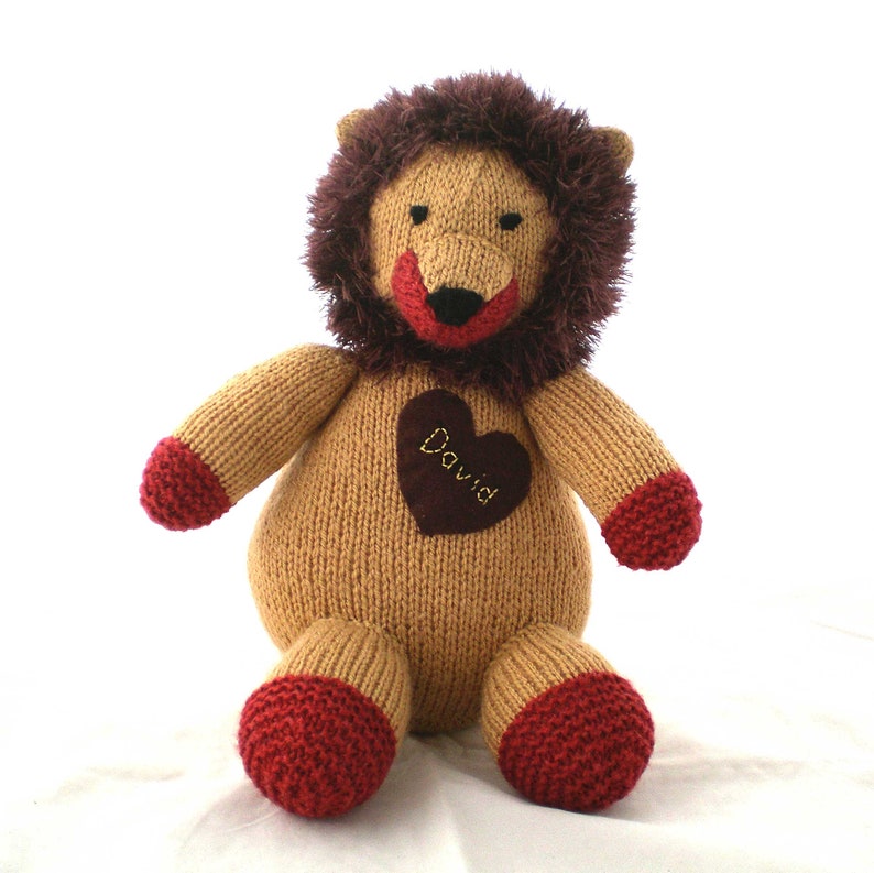 Knitted Lion Toy UKCA and CE Tested Machine Washable can be | Etsy