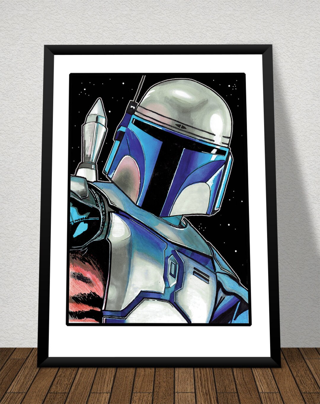 Signed A4 Print 'jango Fett' Star Wars the Attack of the Clones ...