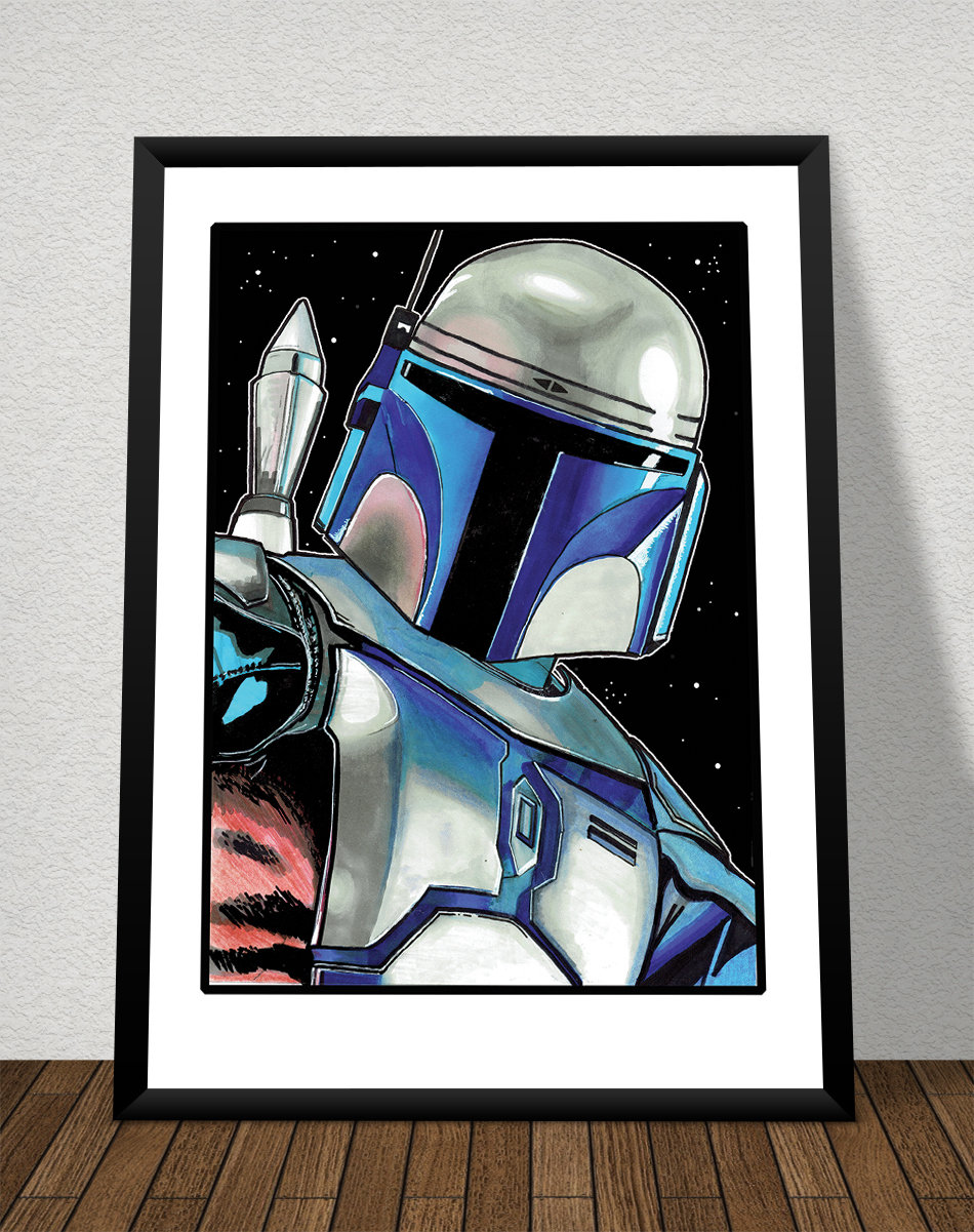 Signed A4 Print 'jango Fett' Star Wars the Attack of - Etsy
