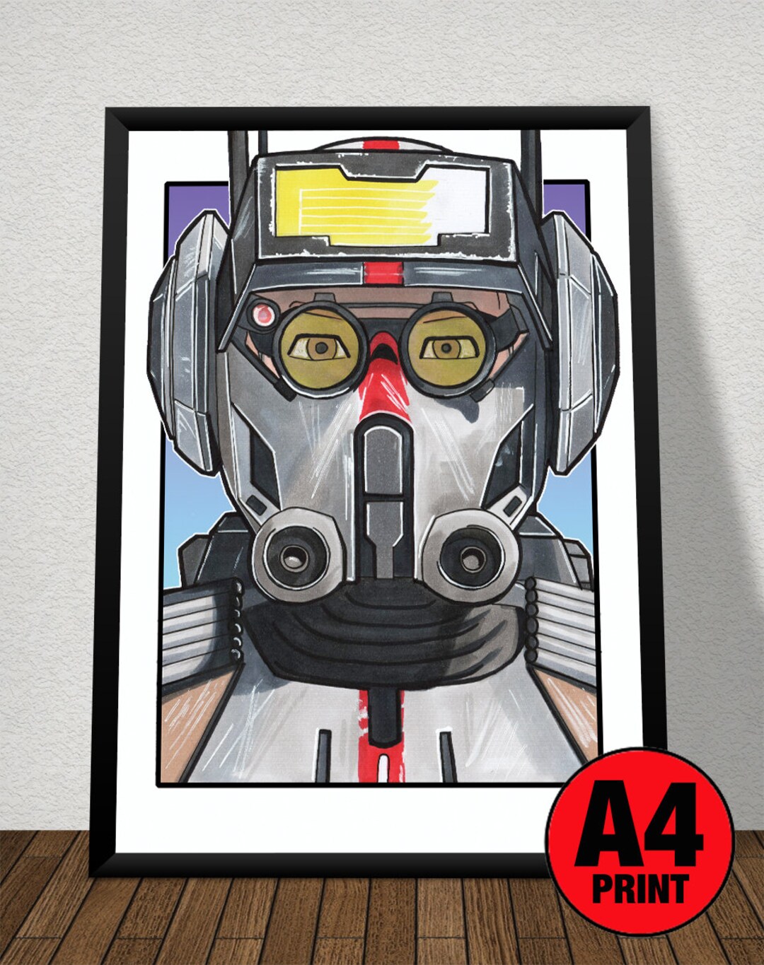 Signed A4 Print 'tech' Star Wars the Bad Batch/the Clone Wars ...