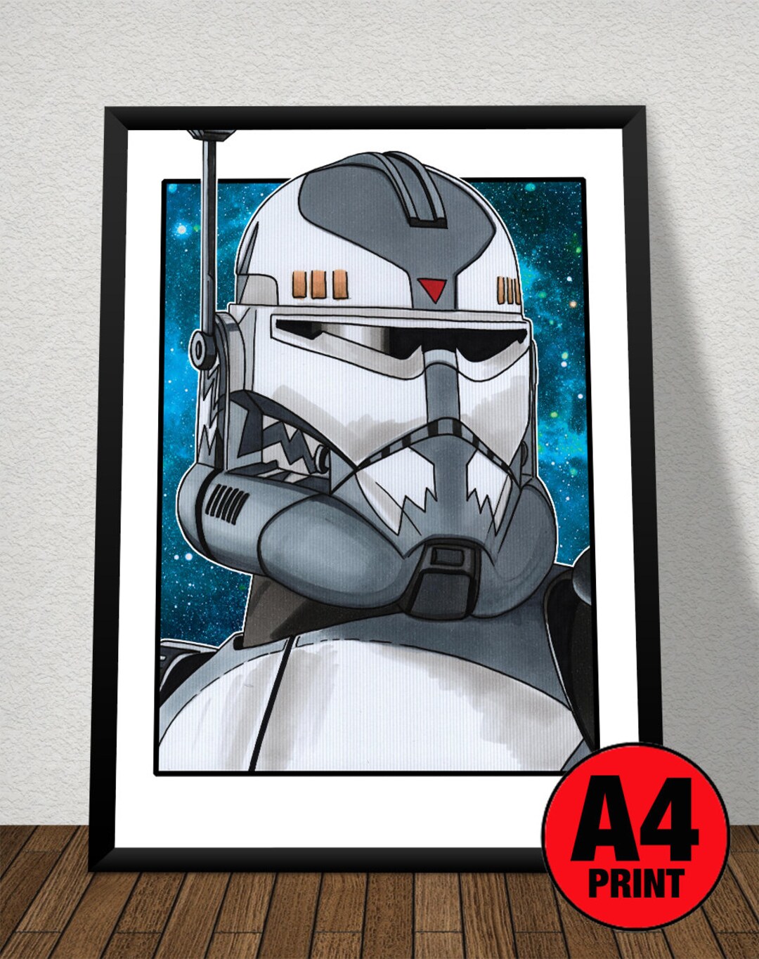 Signed A4 Print 'commander Wolffe' Trooper Star Wars Clone Wars Illustration - Etsy