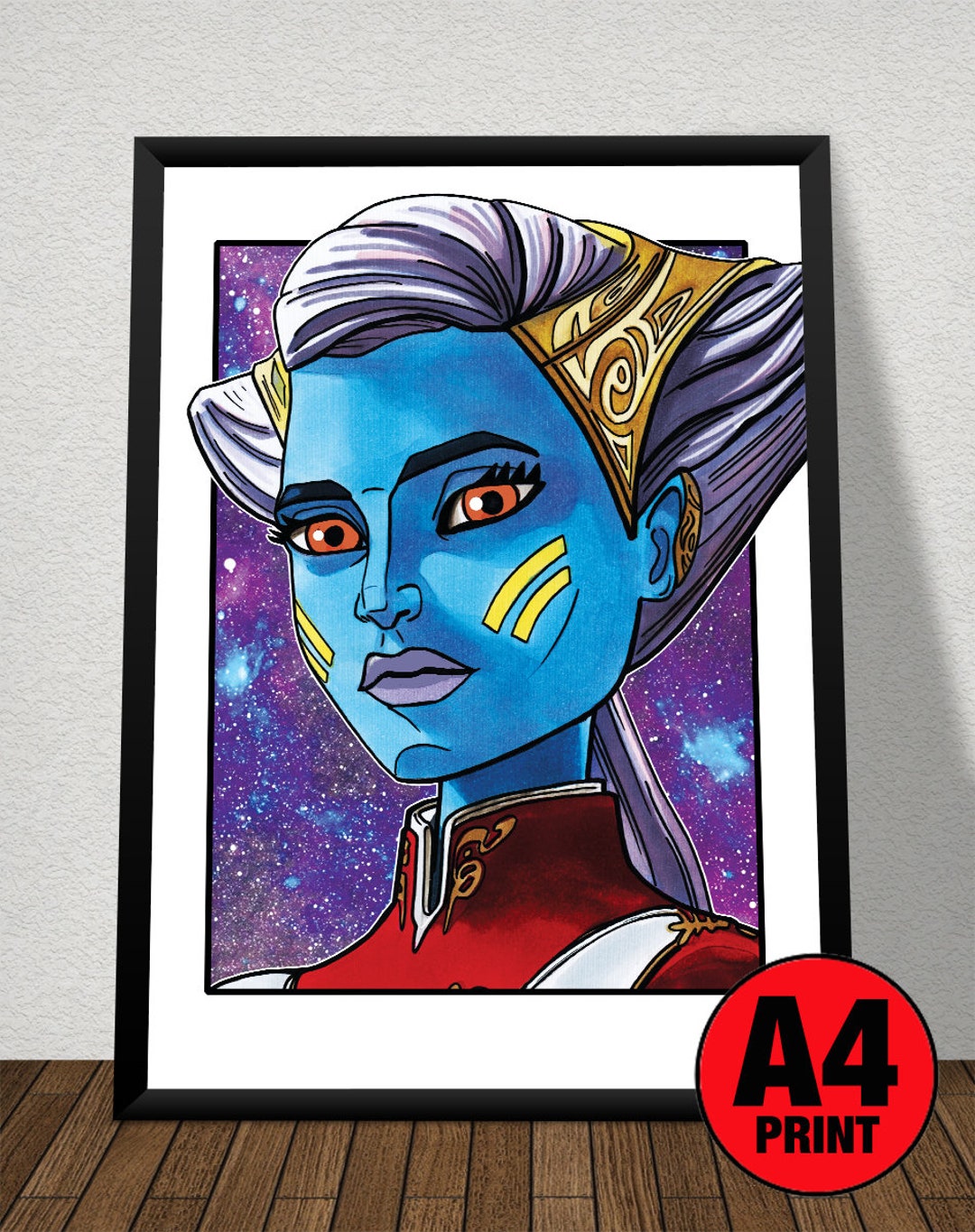 NEU signierter A4 Druck 'Senator Riyo Chuchi' Star Wars The Bad Charge ...