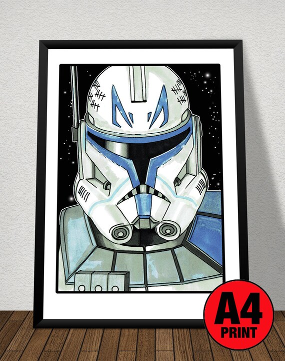 Signed A4 Print 'captain Rex' Star Wars Clone Wars - Etsy