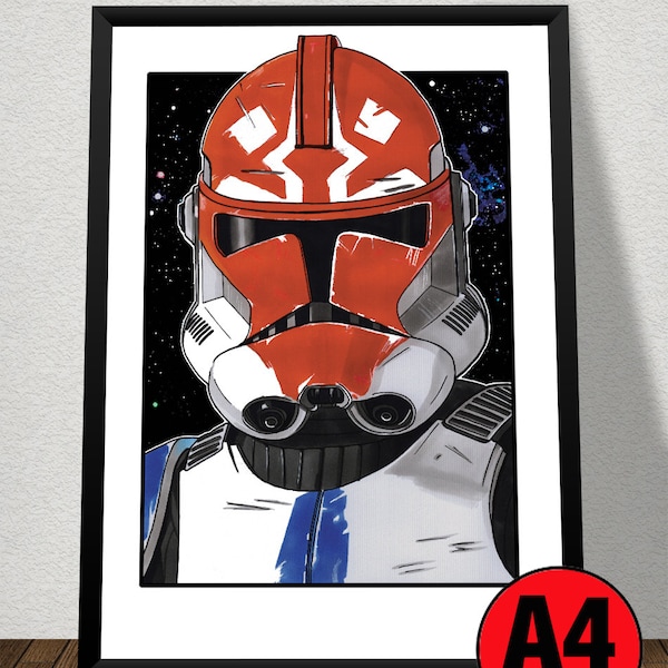 Ahsoka Clone Trooper Poster - Etsy