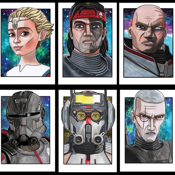 The Bad Batch Omega Digital Prints - Etsy