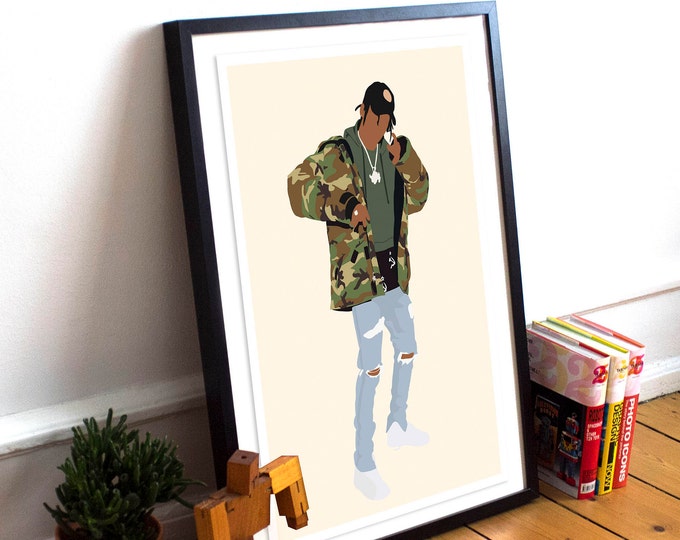 Travis Scott INSPIRED Poster /travis Scott Print / Minimalist Art ...