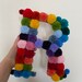 Pom Pom Letters, Display Letter, Pom Pom Home Decor, Pom Pom Nursery ...