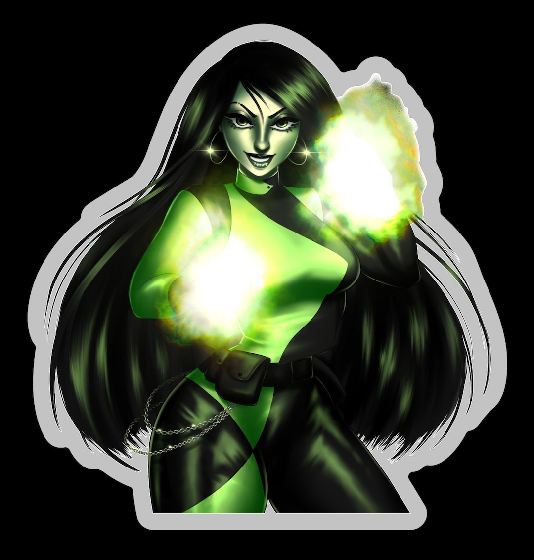 Shego Y2K Cartoon // Clear Vinyl Sticker - Etsy