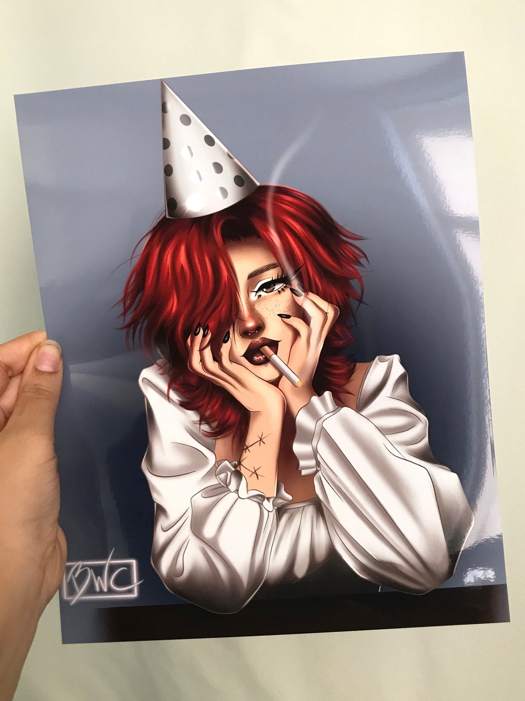 Pity Party: Clown Girl - Giclée Art Print 8x10in - Etsy