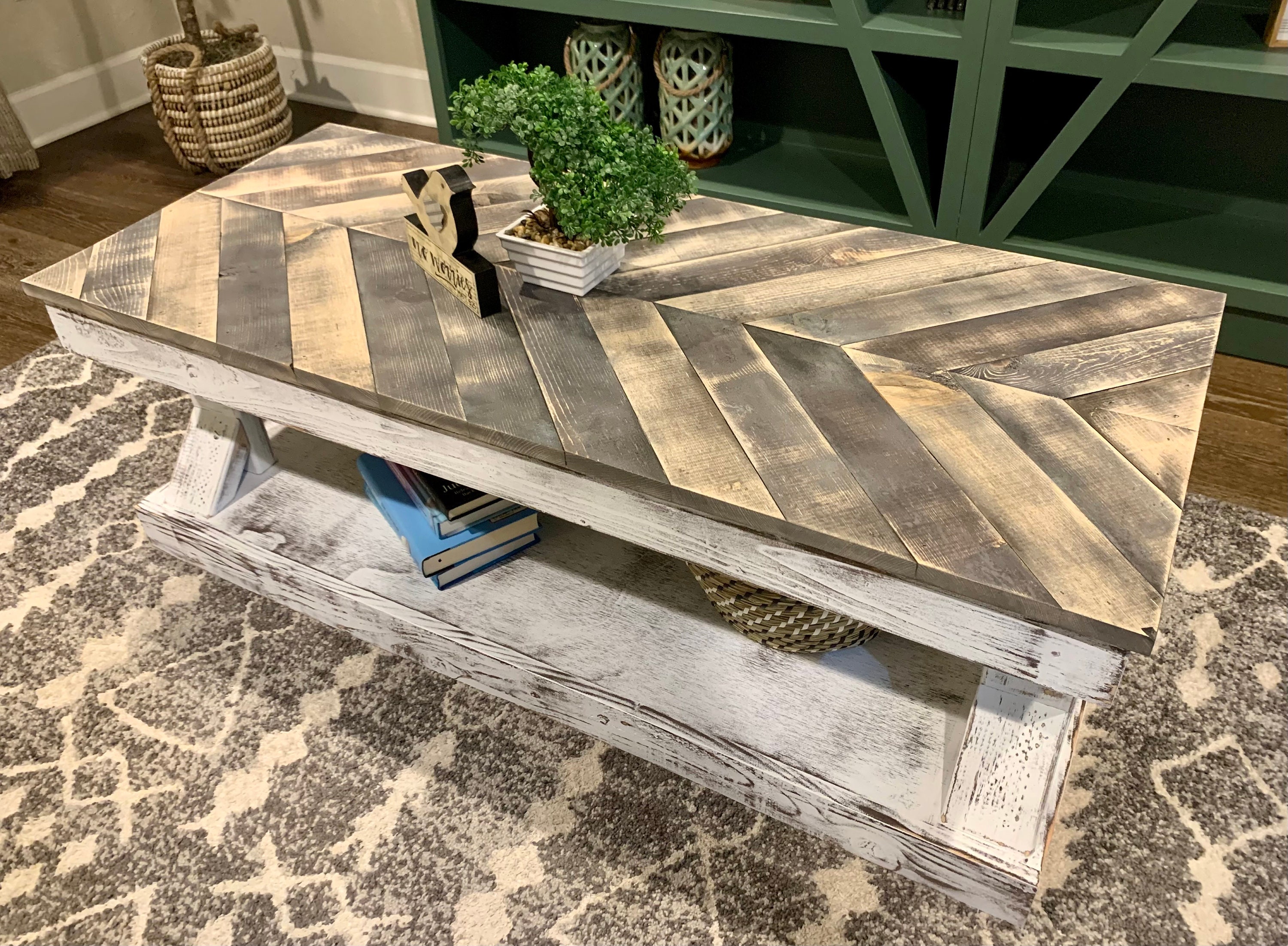 Herringbone Coffee Table - Etsy