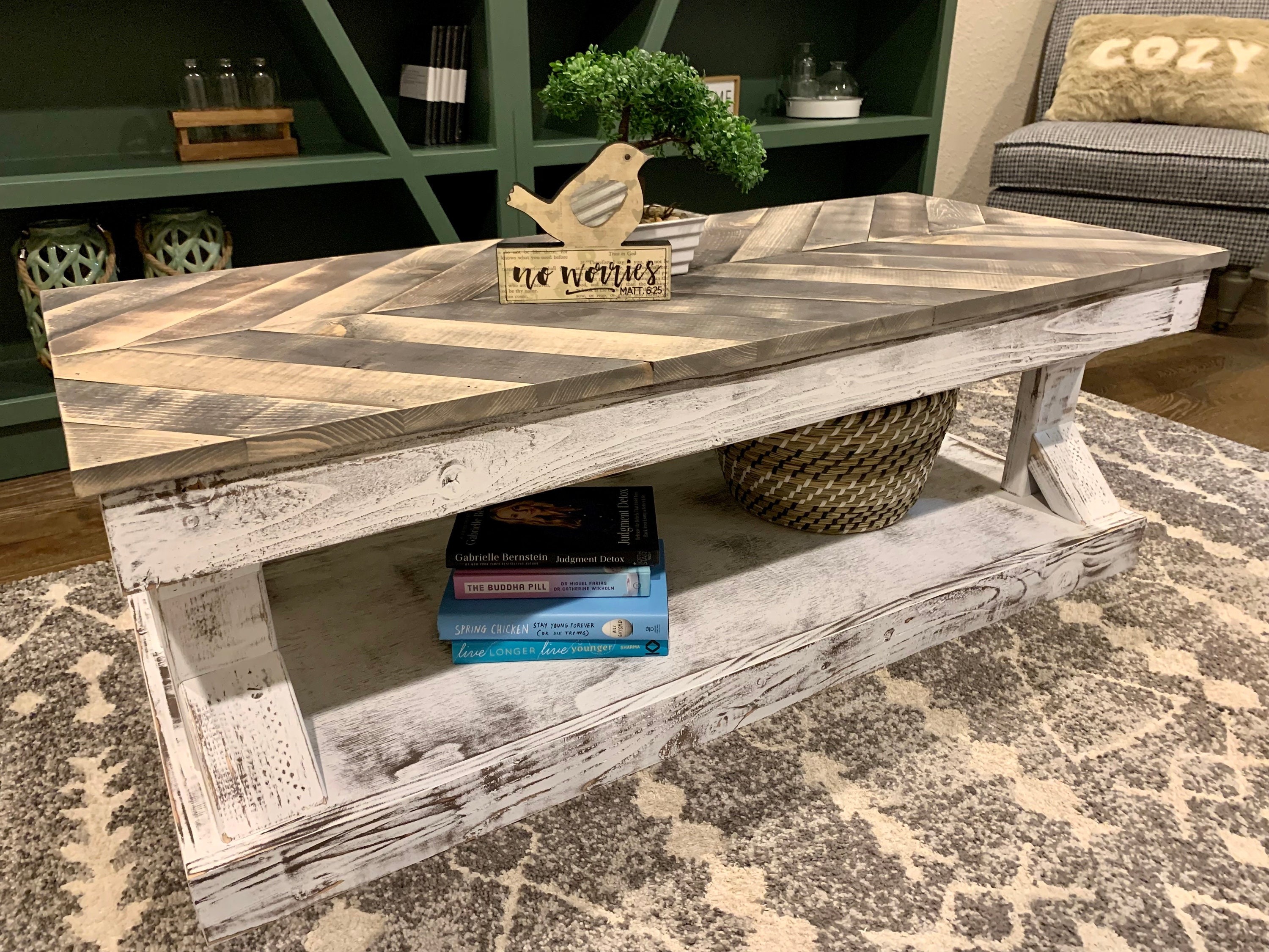 Herringbone Coffee Table - Etsy