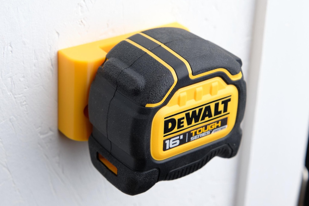 Durable Design 3D Printed Tape Measure Wall Mount With Embedded ...