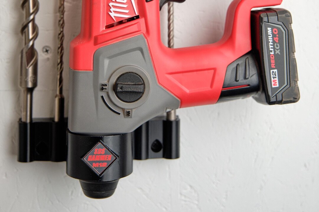 3D Printed Milwaukee M12 SDS Rotary Hammer Wall Mount - Securely Holds ...