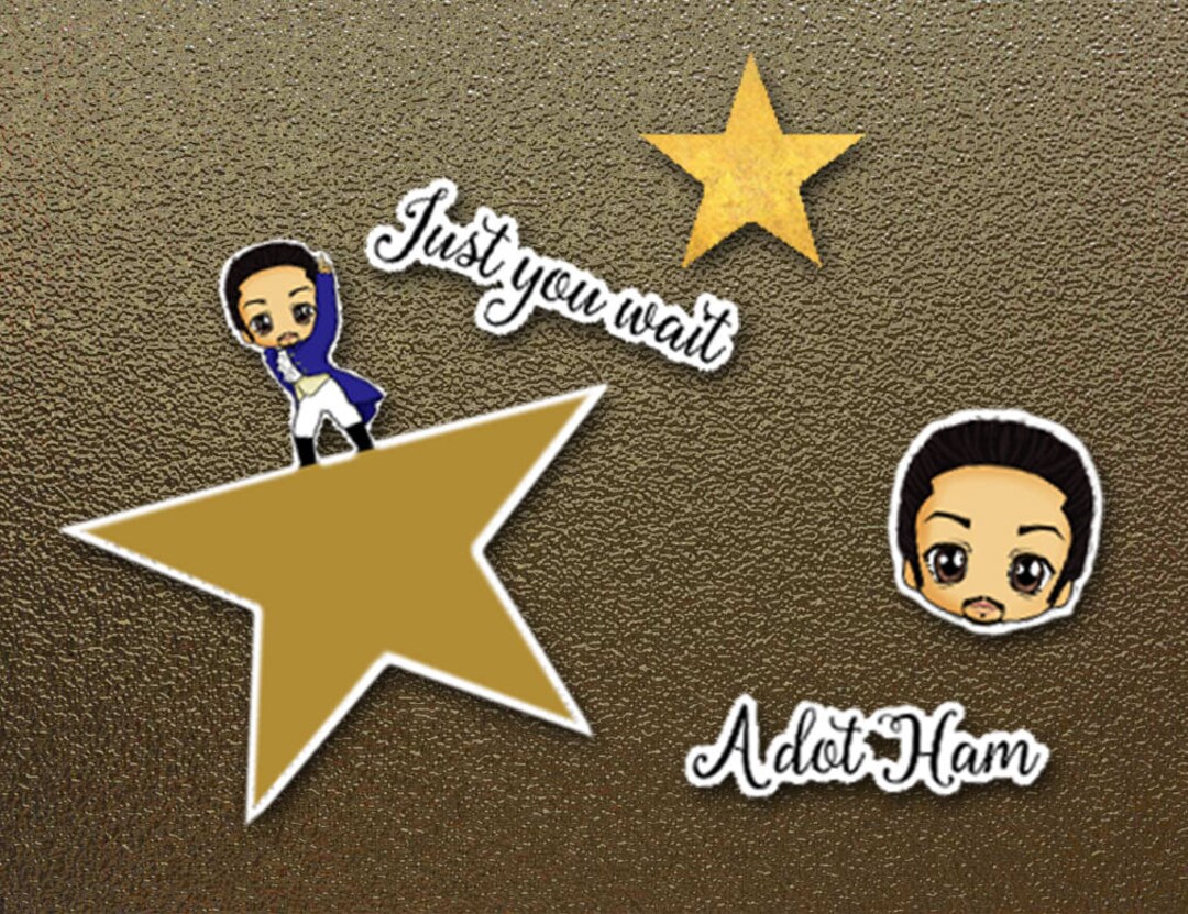 Chibi Ham - Hamilton Inspired Stickers by Mary Layton - Etsy