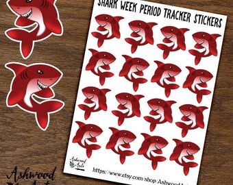 Shark Week Stickers | Etsy