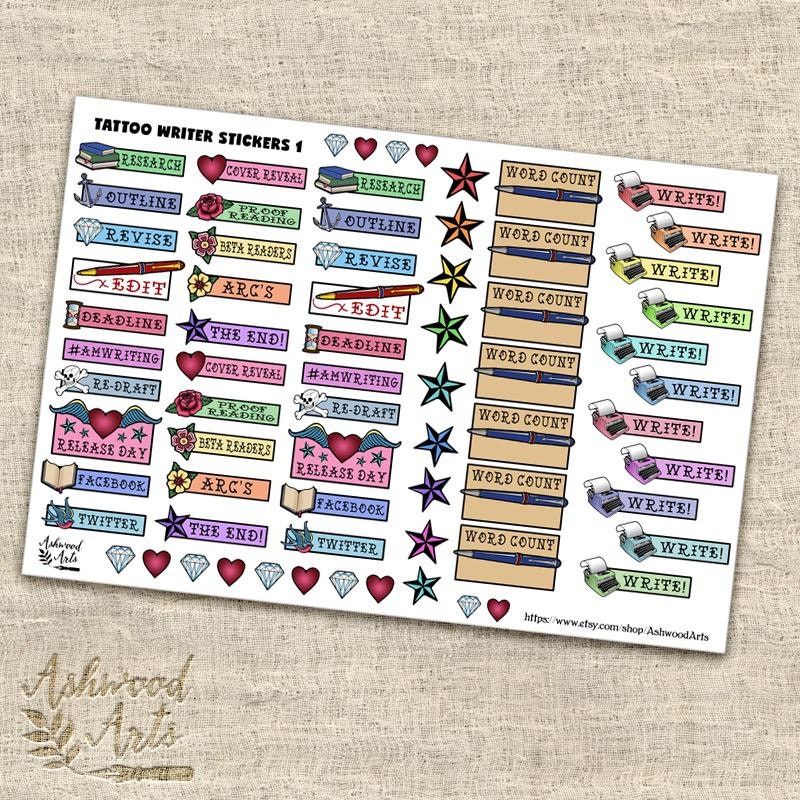 Writer Stickers - Etsy