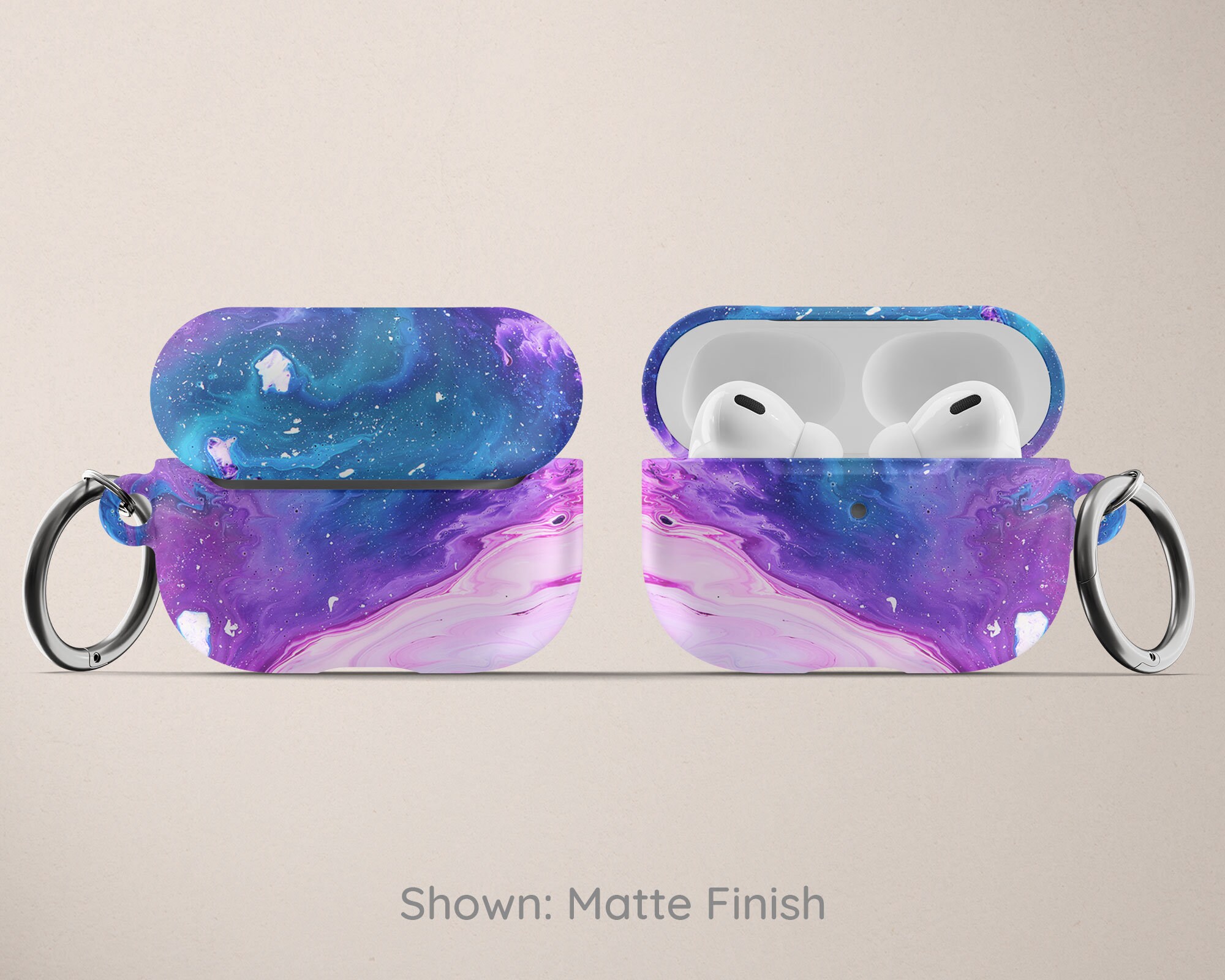 Pink Purple Paint Splatter Airpod Case for Airpods Pro Hard | Etsy