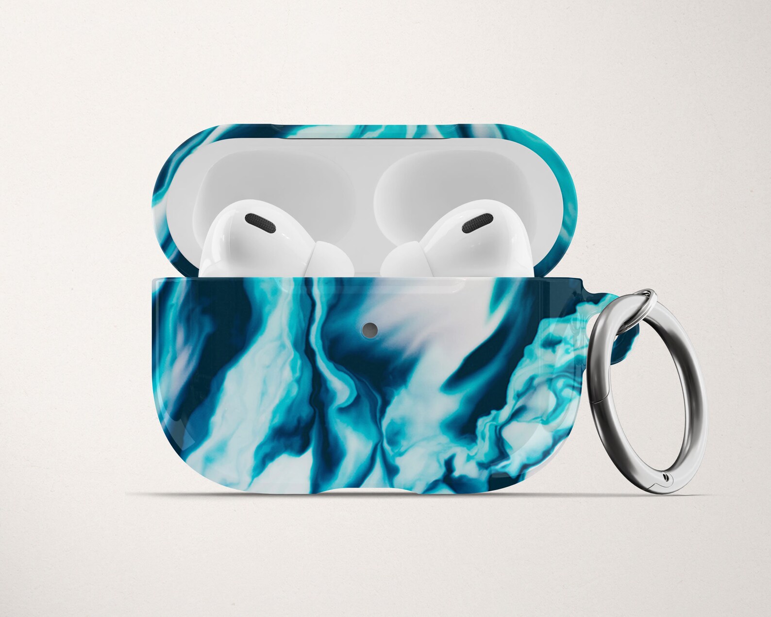 Blue Marble AirPod Case for Airpods Pro Hard Cover With Keychain Apple ...