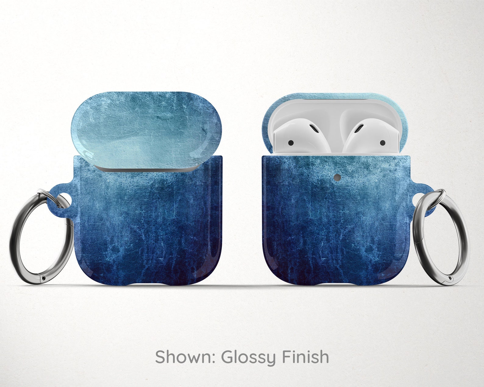 Blue Ombre Airpod Case Apple Airpods Pro Hard Cover With | Etsy