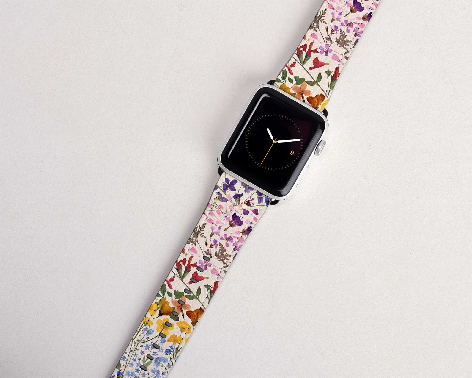 Floral Apple Watch Band Women's Pressed Flower Apple Watch | Etsy
