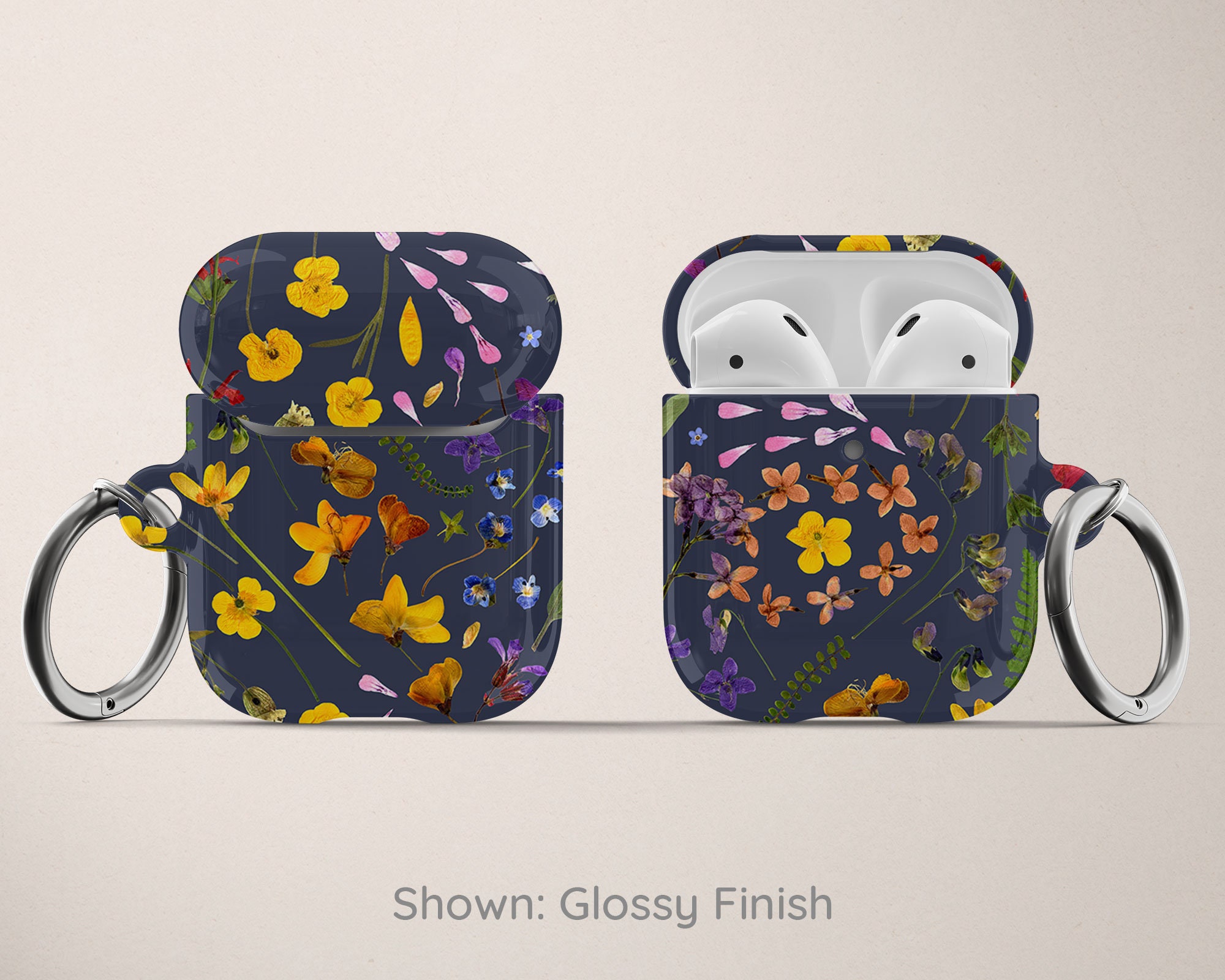 Dark Floral Airpod Case for Airpods Pro Hard Cover With | Etsy