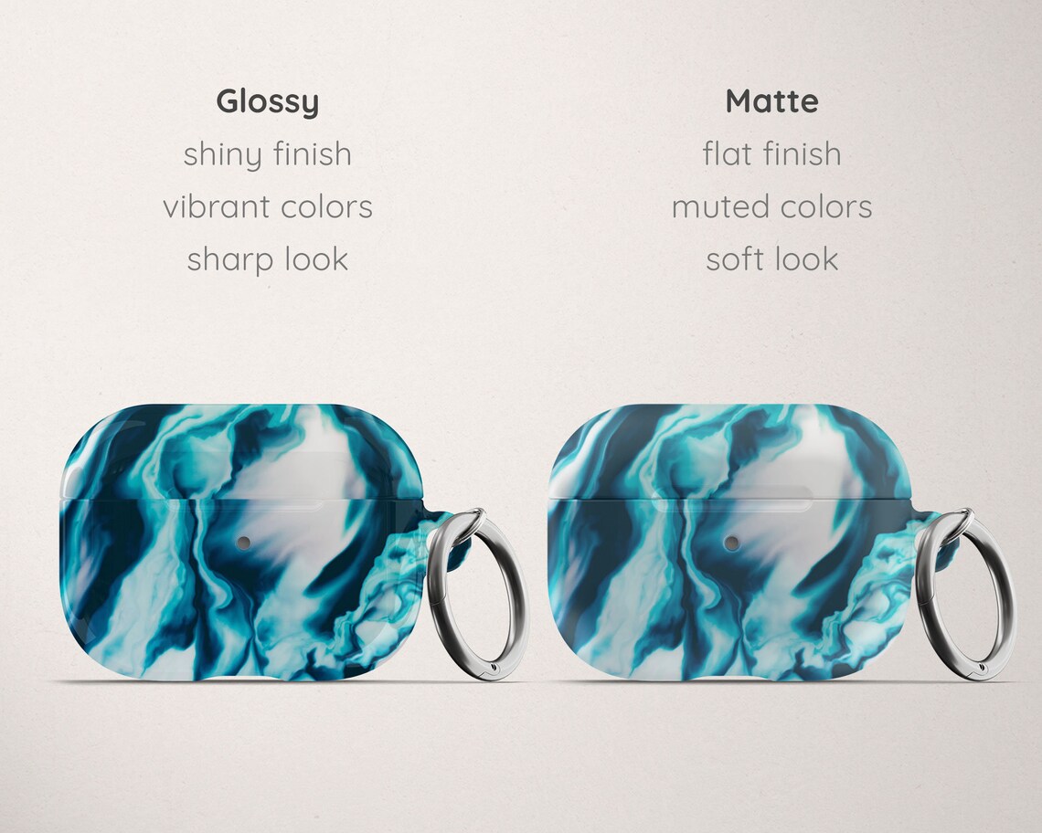 Blue Marble AirPod Case for Airpods Pro Hard Cover With Keychain Apple ...
