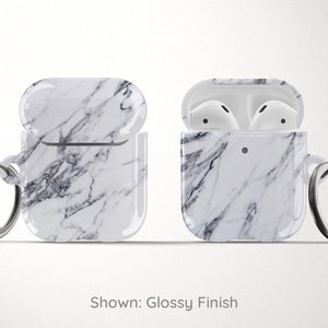 Marble Airpods Pro Case for AirPod Cute Hard Cover With Keychain Apple ...