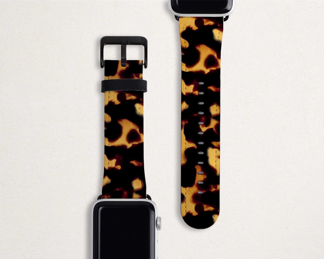 Tortoiseshell Pattern Apple Watch Strap Tort Apple Watch Band 38mm 40mm ...