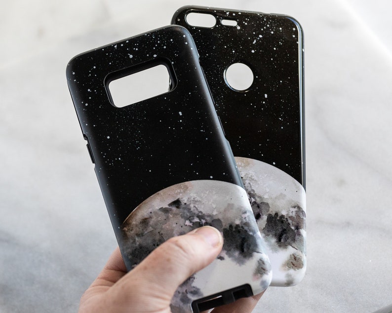 Moon Iphone Case Space Black Iphone XS Case Moon Case for - Etsy