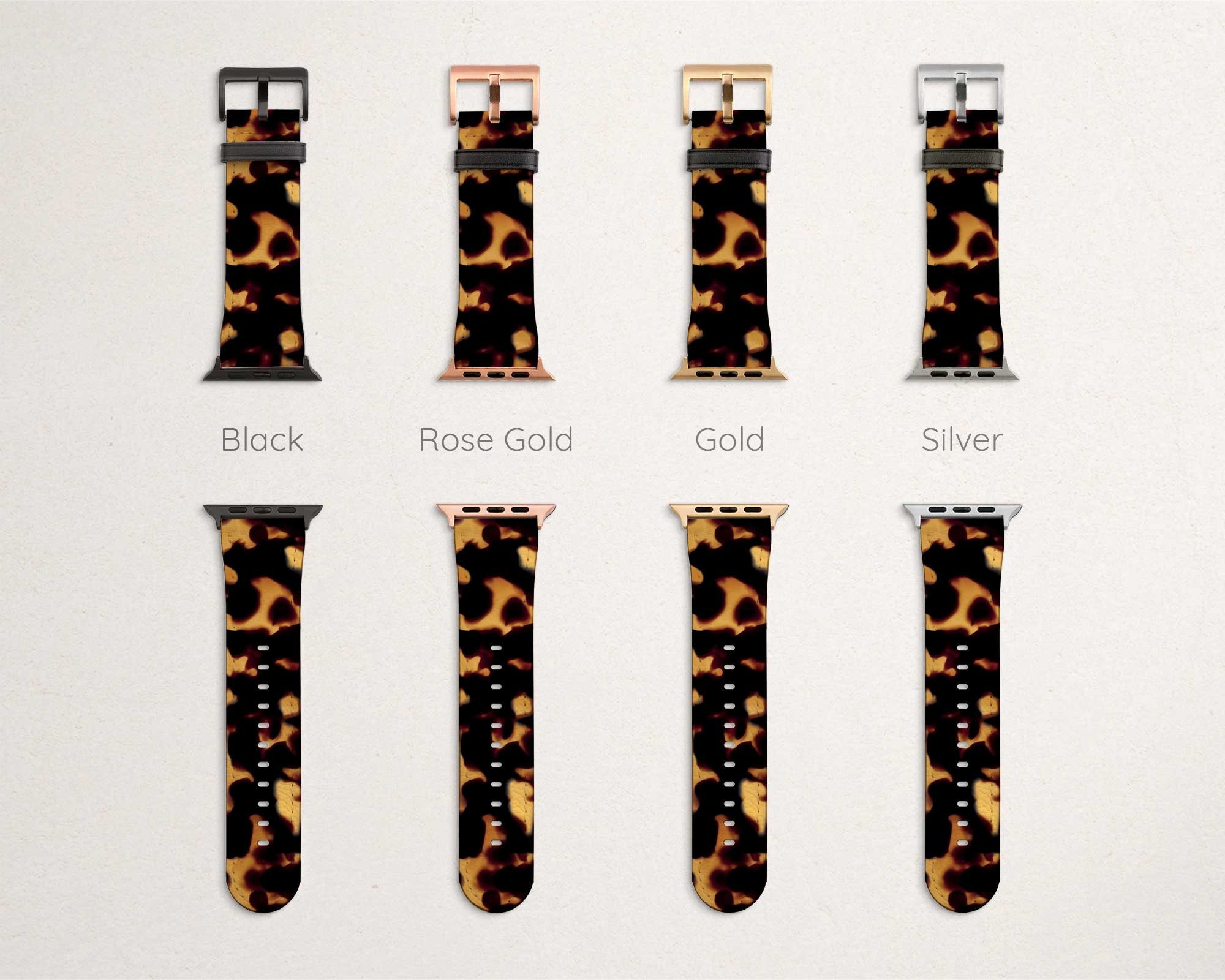 Tortoiseshell Pattern Apple Watch Strap Tort Apple Watch Band 38mm 40mm ...