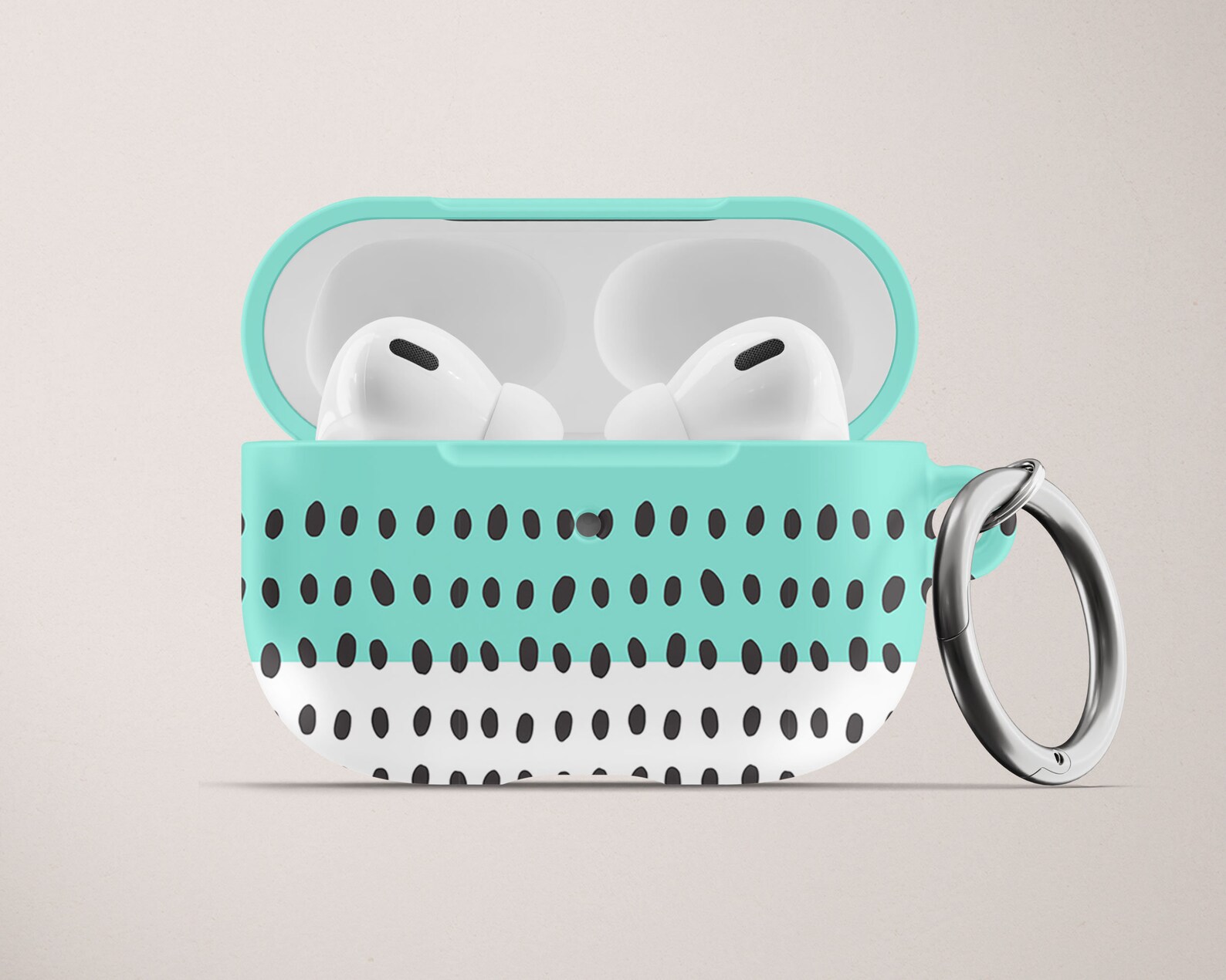 Aqua Color Block AirPods Pro Case White con Black Spots AirPod | Etsy