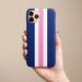 Blue and Pink Striped iPhone 12 Case for 11 Pro Max Cover Apple 12 Pro ...