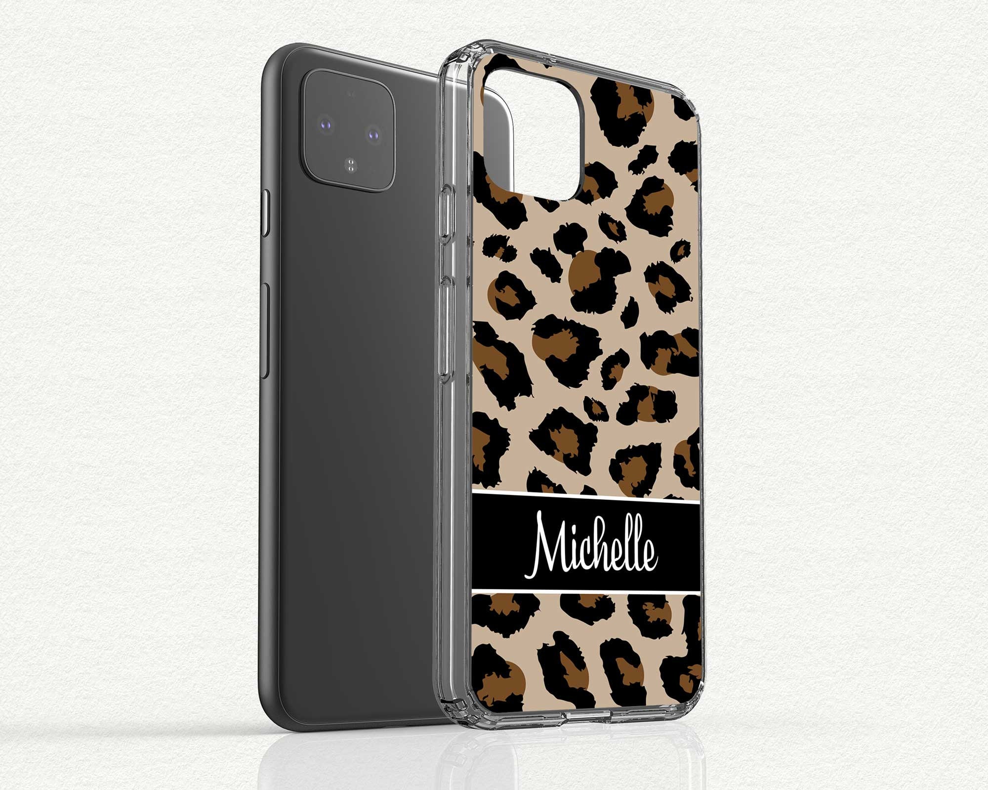 Google Pixel Case Leopard Print Custom Name Pixel 3 XL - Etsy