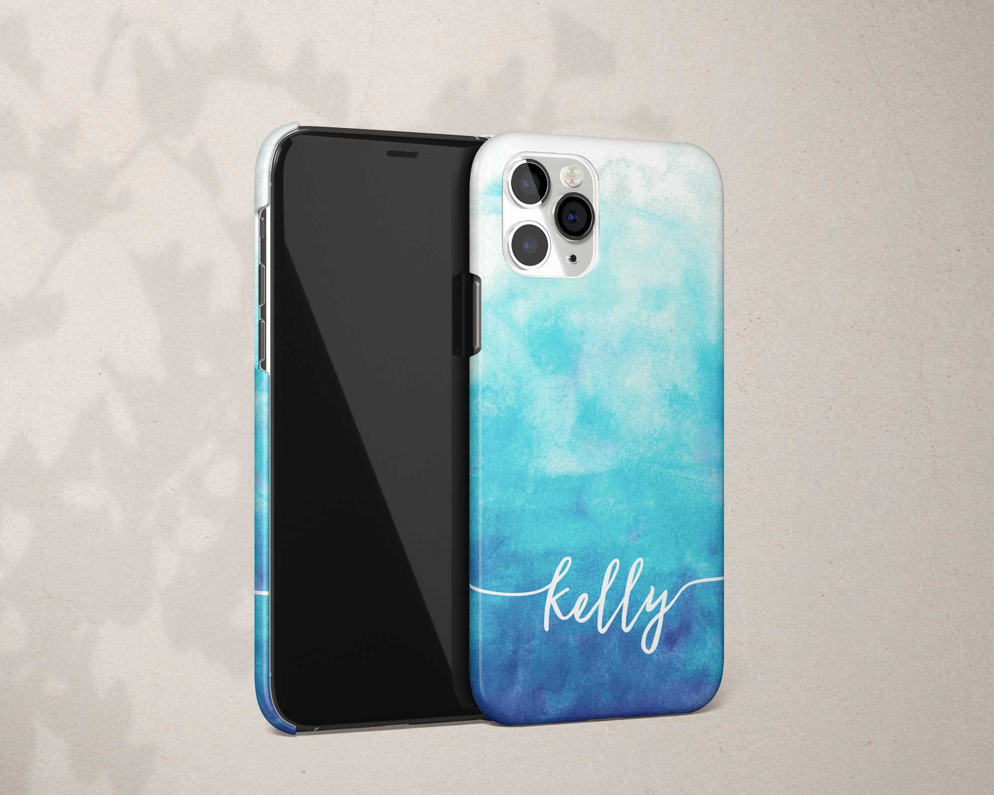 Blue Custom Name Samsung Galaxy S21 Plus Case Personalized - Etsy