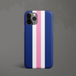 Blue and Pink Striped iPhone 12 Case for 11 Pro Max Cover Apple 12 Pro ...