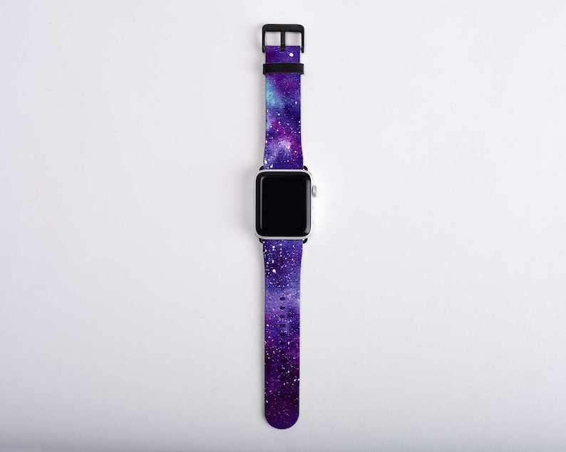 Purple Apple Watch Strap Space Apple Watch SE Band 38mm 40mm - Etsy