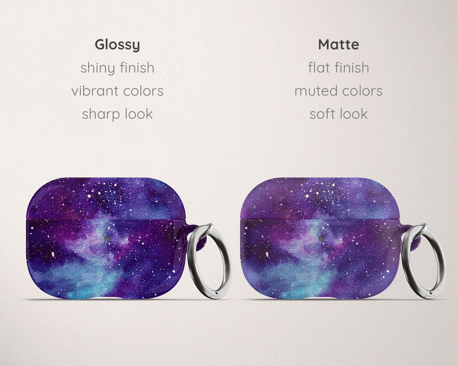 Purple Outer Space Airpod Case for Airpods Pro Hard Cover With | Etsy