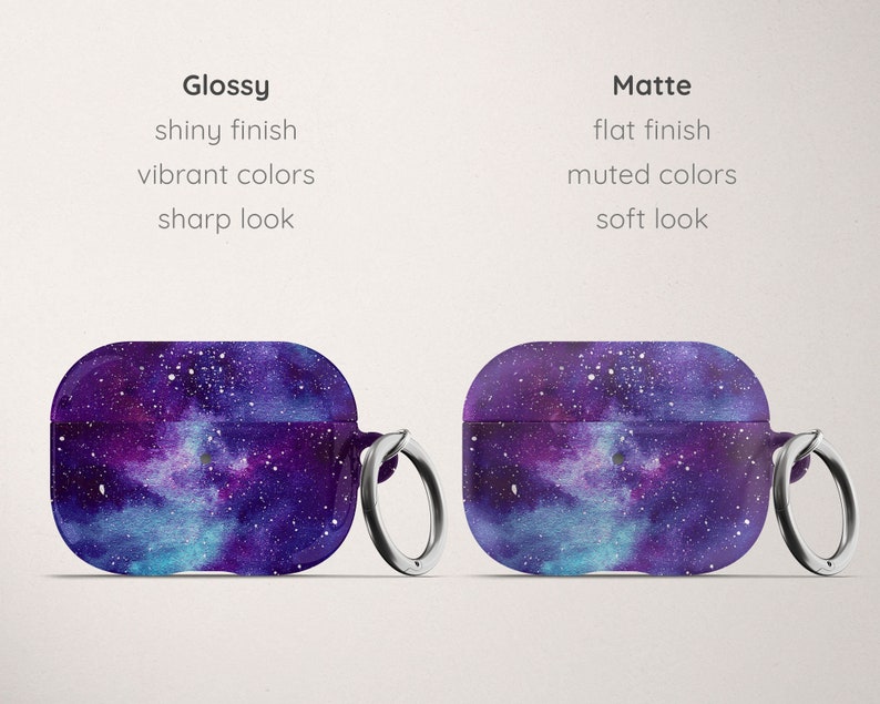 Purple Outer Space Airpod Case for Airpods Pro Hard Cover With | Etsy