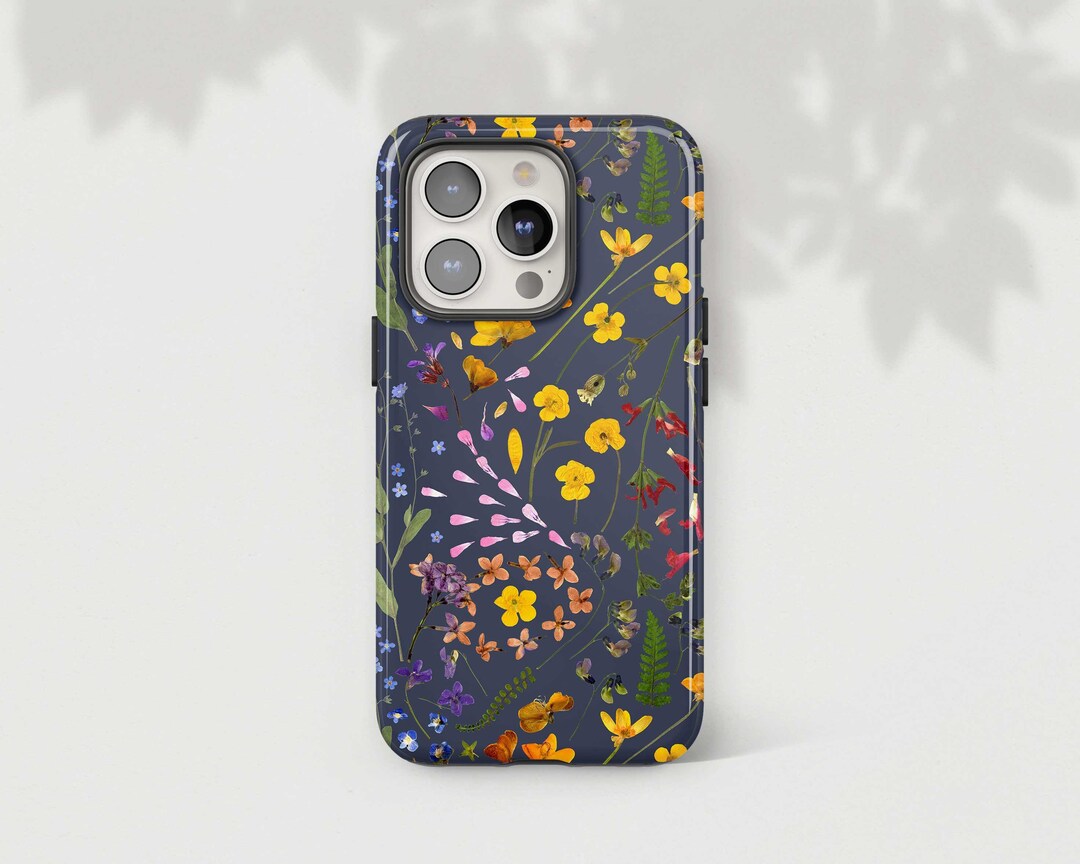 Magsafe Colorful Dark Floral Pattern Phone Case for iPhone 16 Pro Max ...