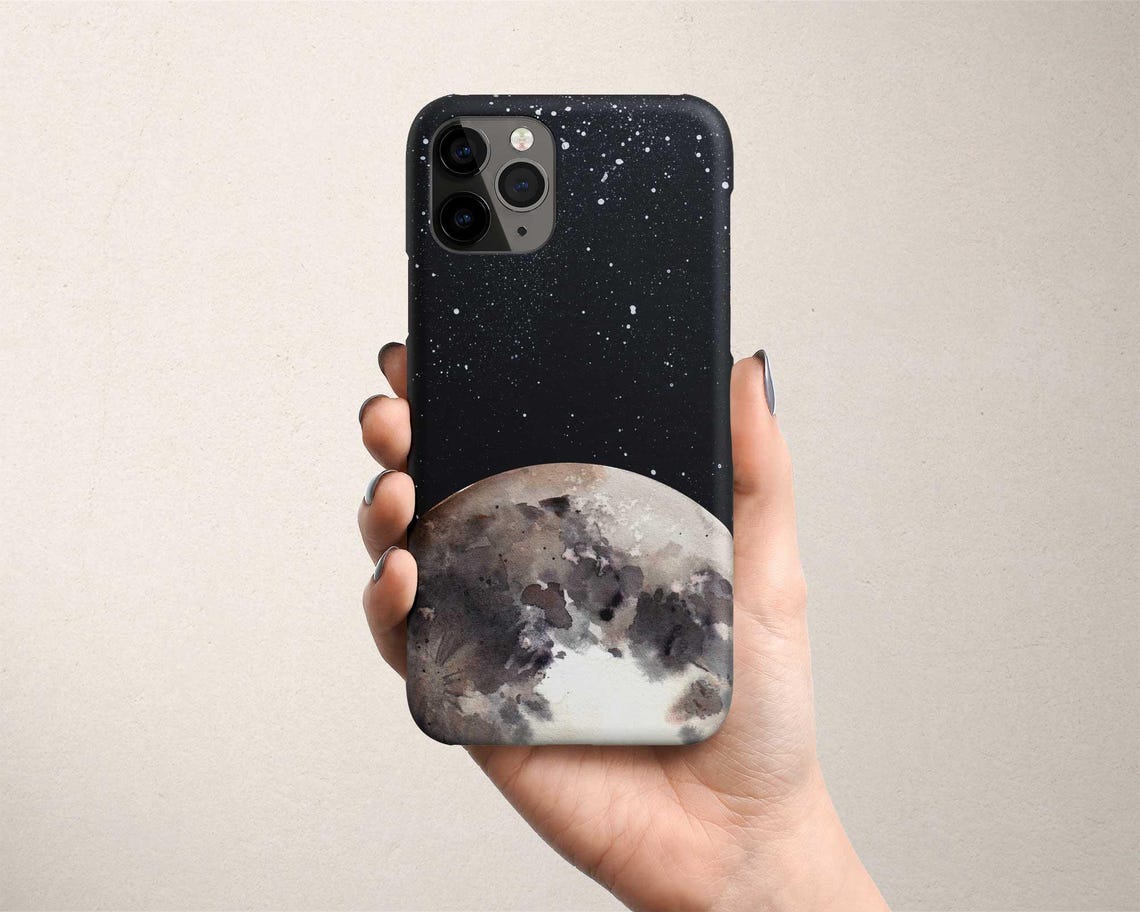 IPhone 11 Pro Case Black Moon and Stars iPhone 11 Case Celestial iPhone ...