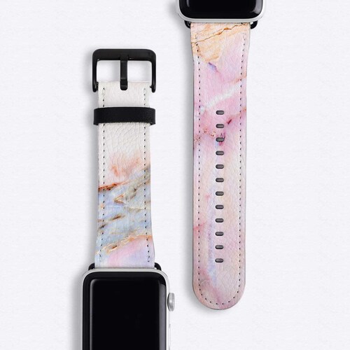 Pink Marble Apple Watch 4 Band 3 2 1 Apple Watch Strap 38mm | Etsy