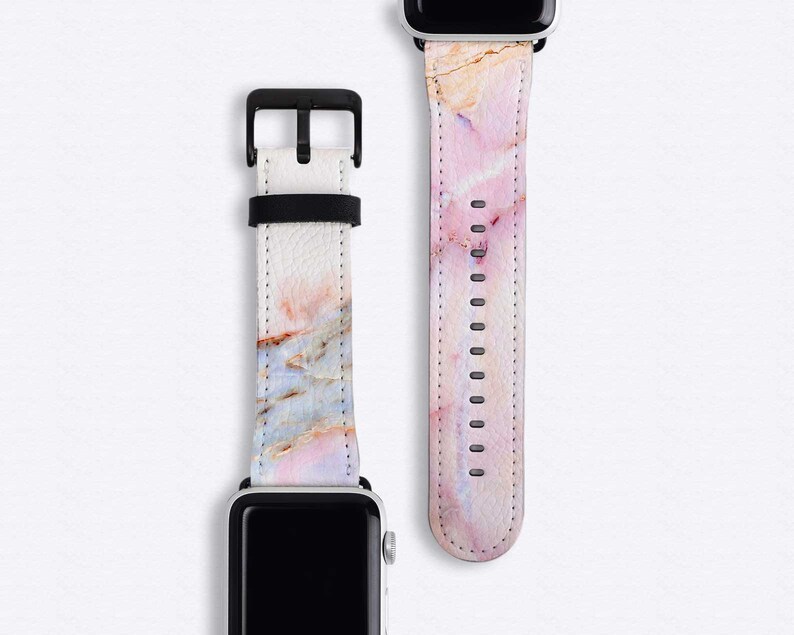 Pink Marble Apple Watch 4 Band 3 2 1 Apple Watch Strap 38mm - Etsy