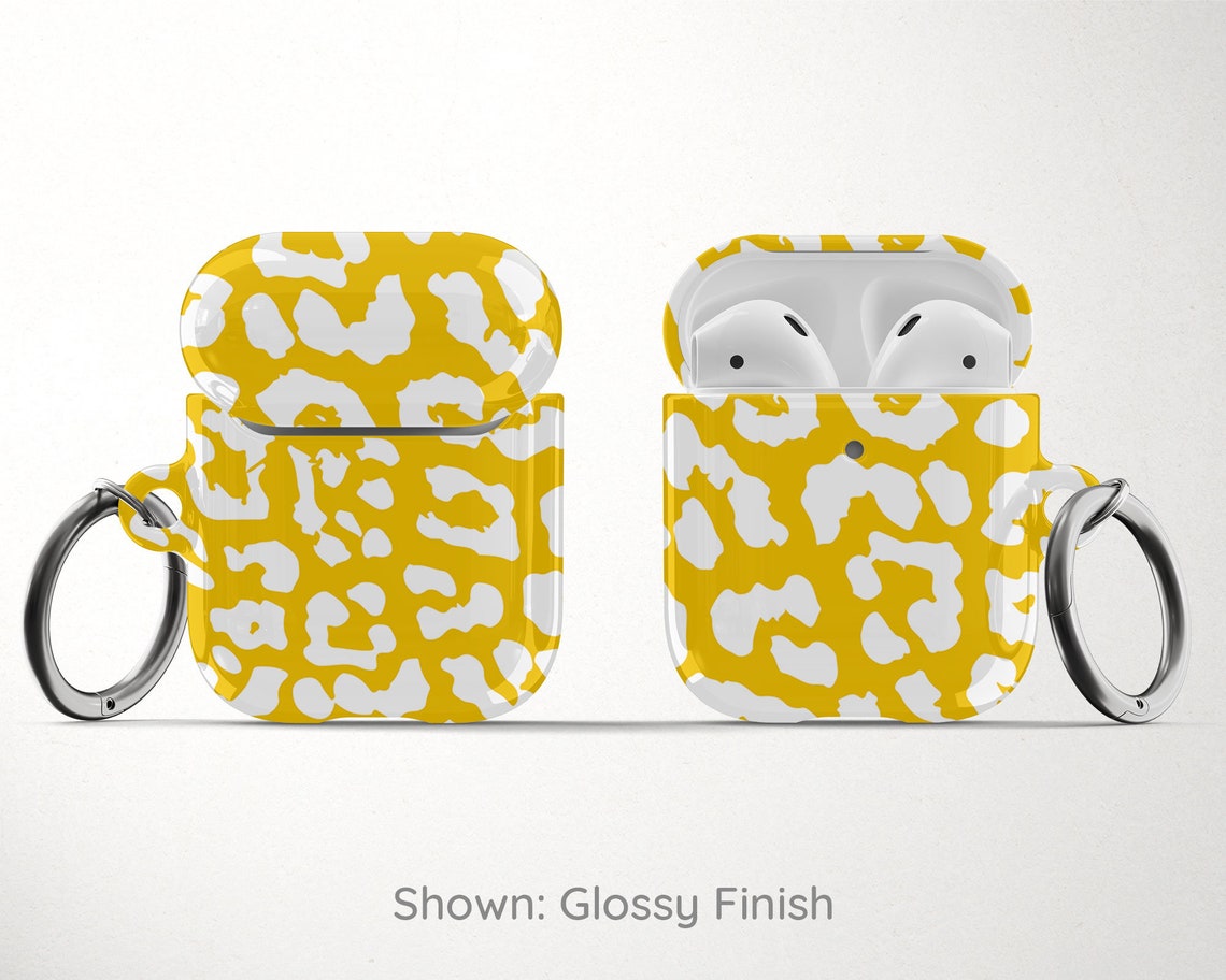 Cheetah Print Mustard Yellow Airpod Case for Airpods Pro Hard - Etsy