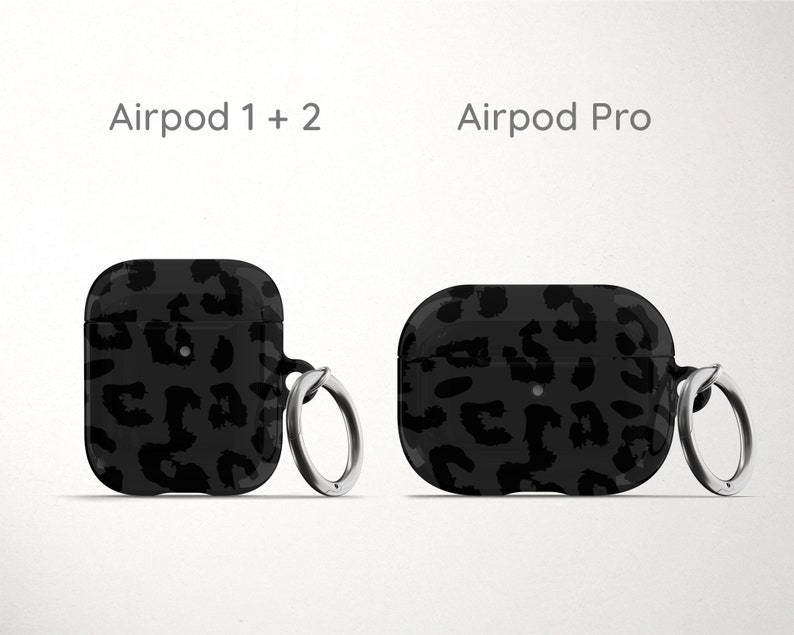 Black Cheetah Print AirPod Case for Airpods Pro Hard Cover With ...