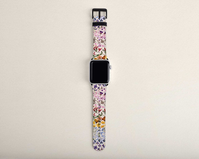 Floral Apple Watch Band Women's Pressed Flower Apple Watch | Etsy