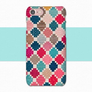 Quilt Pattern Phone Case, Quilt Phone Case, Quilt iPhone Case, 6 6S 7 ...