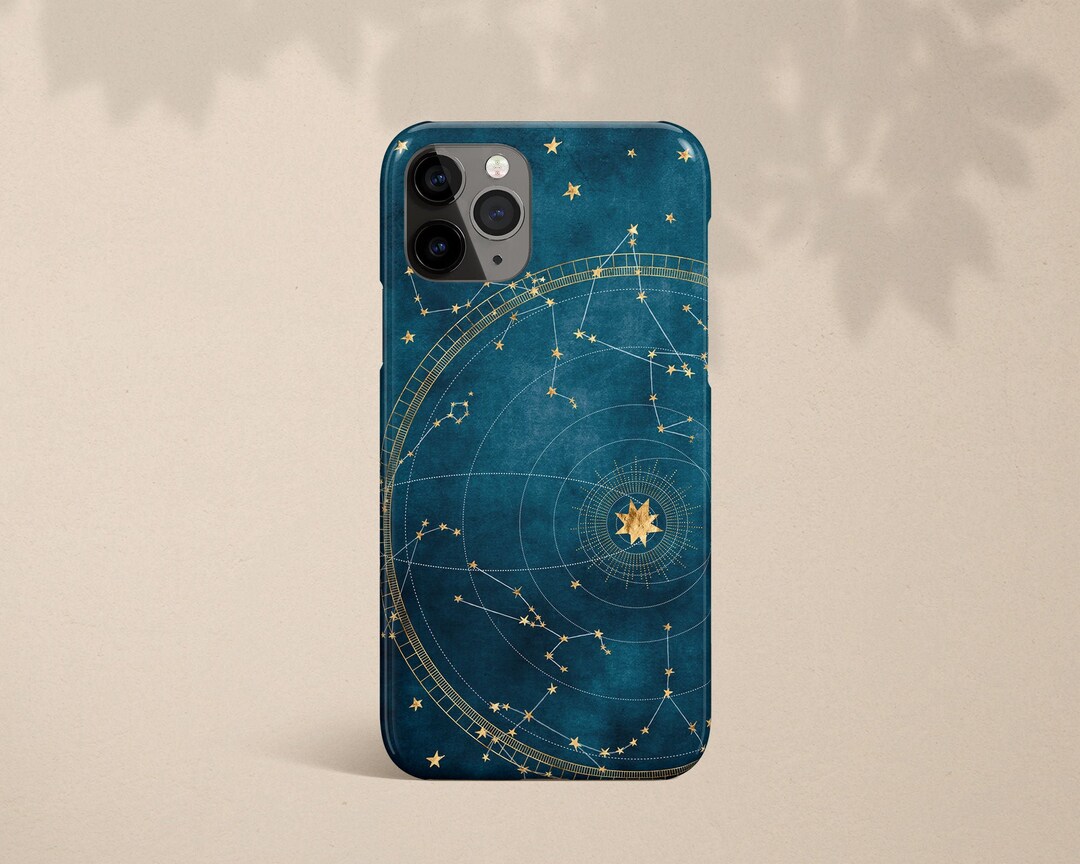 Celestial Star Pattern iPhone SE Case Teal Green Zodiac iPhone 8 Case ...